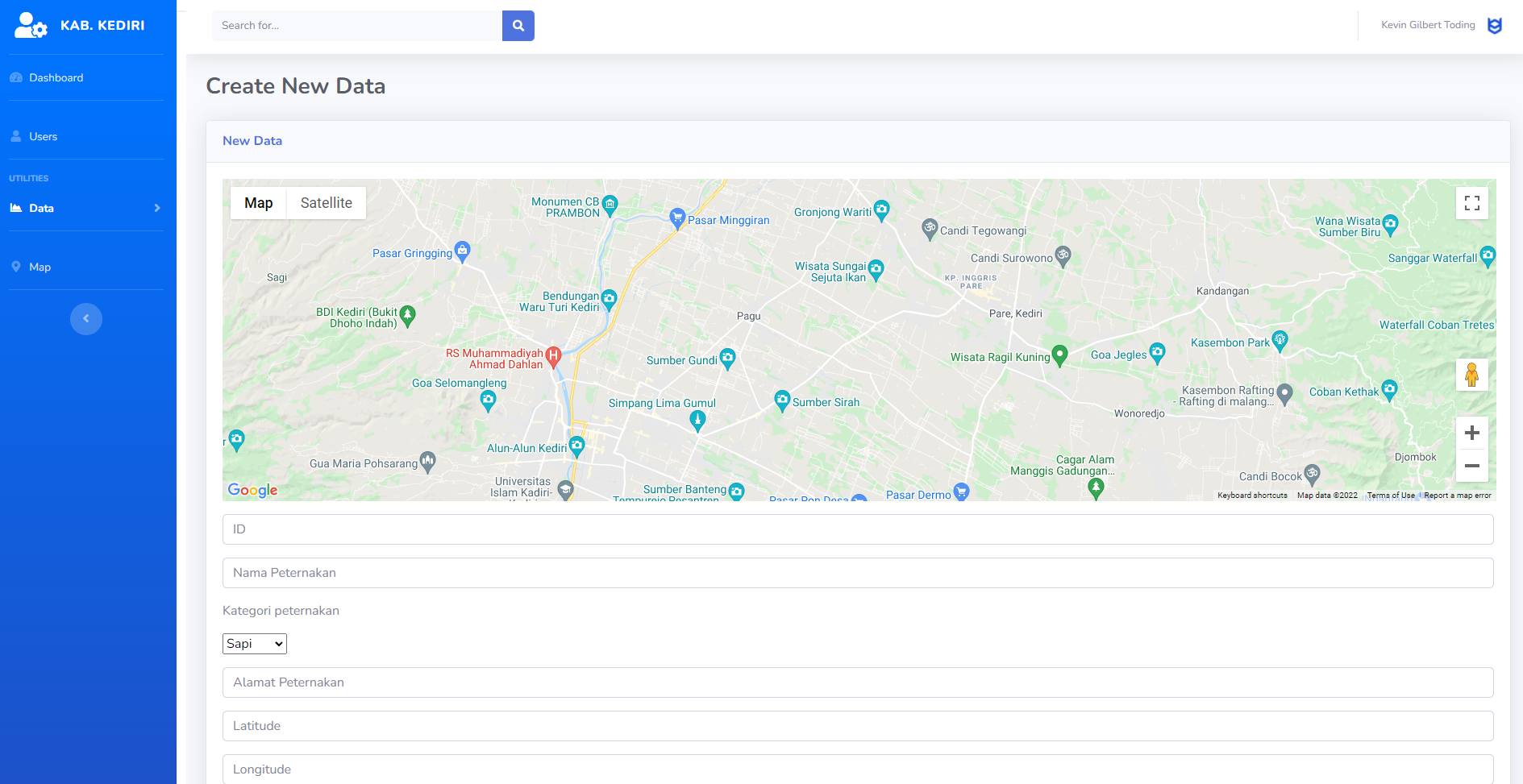 GitHub - KEVINGILBERTTODING/Webgis-Kediri-GoogleMaps: WEBGIS Kediri yang memanfaatkan googlemaps ...