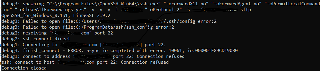 Server Refused The Connection · Issue 1778 · Powershellwin32 Openssh · Github 5512