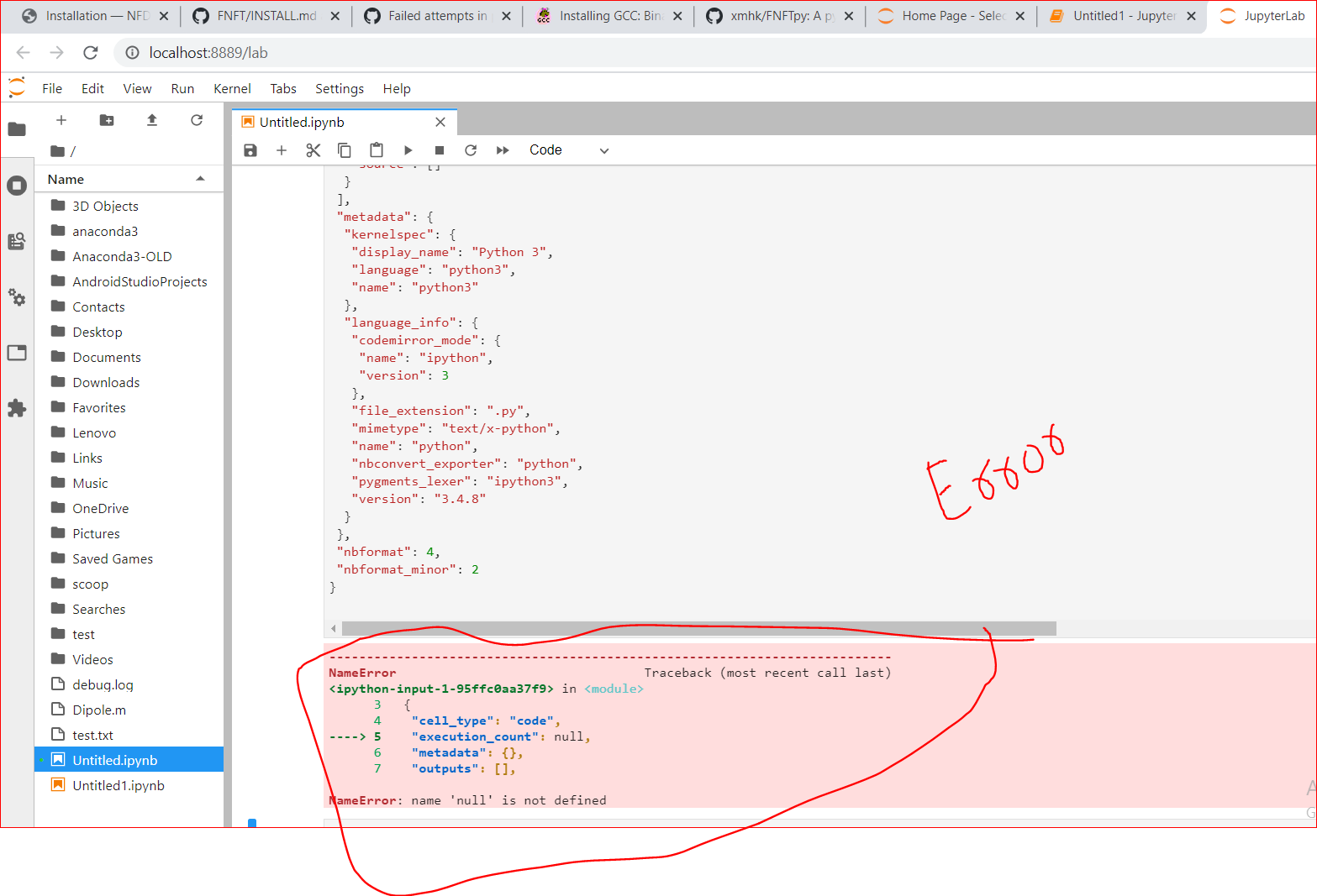 Failed attempts in performing simulations using NFDMLab in Windows7 environment · Issue #2 ...
