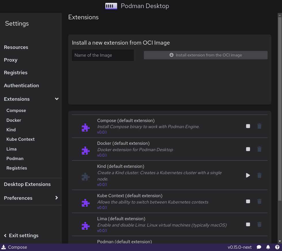 Design: Revamp extension installation flow UX · Issue #2170 · podman-desktop/podman-desktop · GitHub