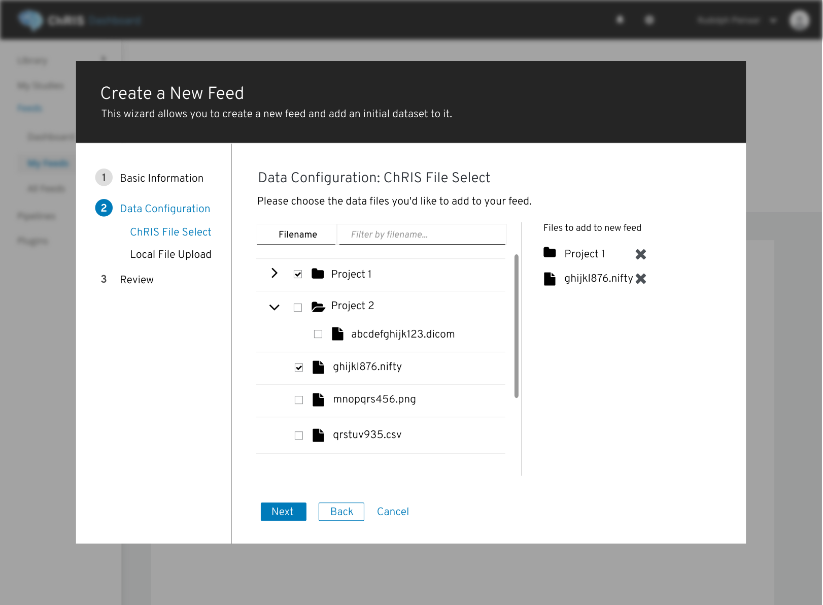 (CHRIS UI - P1 - DESIGN) Ability to create a new feed · Issue #32 · FNNDSC/ChRIS_ui · GitHub