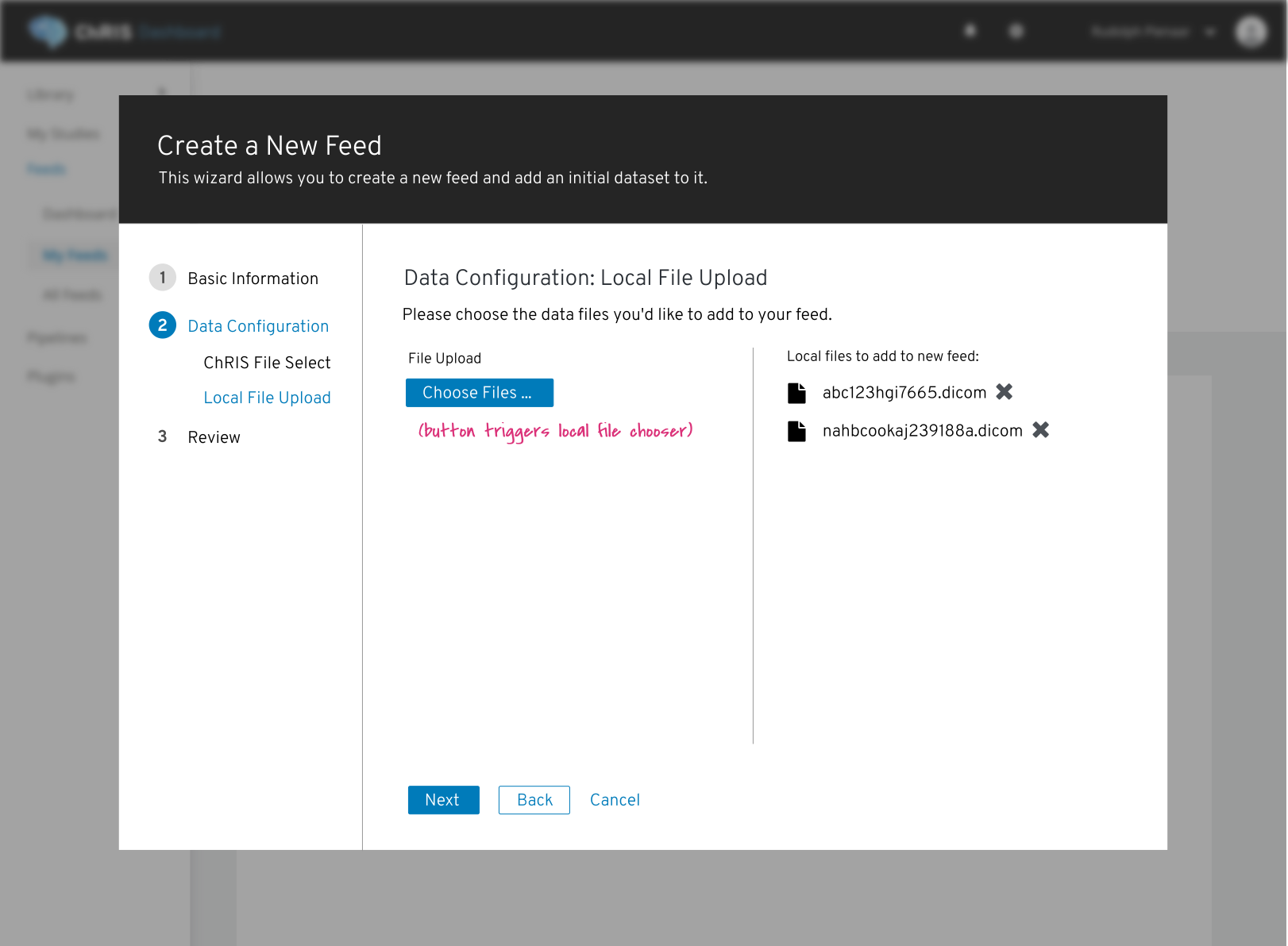 (CHRIS UI - P1 - DESIGN) Ability to create a new feed · Issue #32 · FNNDSC/ChRIS_ui · GitHub