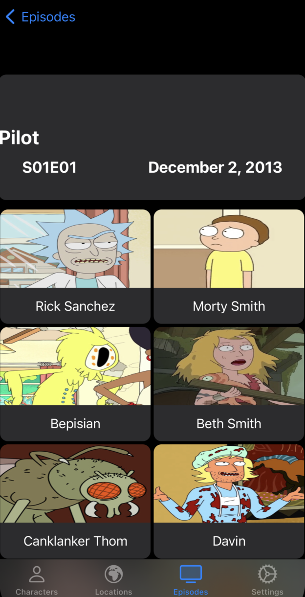 GitHub - abdulkerimcan/RickAndMortyApp: Rick and Morty App with MVVM