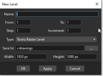 New layer resolution setting dropdown menu · Issue #4558 · opentoonz/opentoonz · GitHub