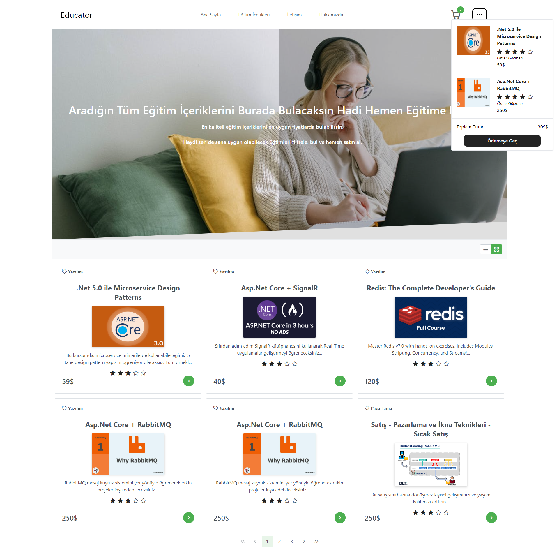 Github Omergocmenmicroservices İçerisindeki Rabbitmq Redis Ocelot Identity Server