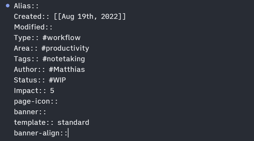 Template: Page properties not in same order · Issue #6418 · logseq/logseq · GitHub