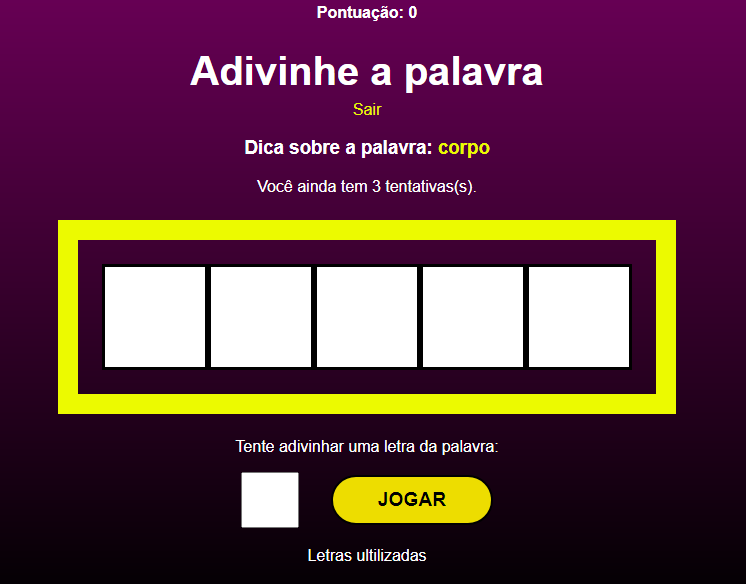 GitHub - miqueiasbelfort/secret_word: A game with React js, where the person can to write a ...