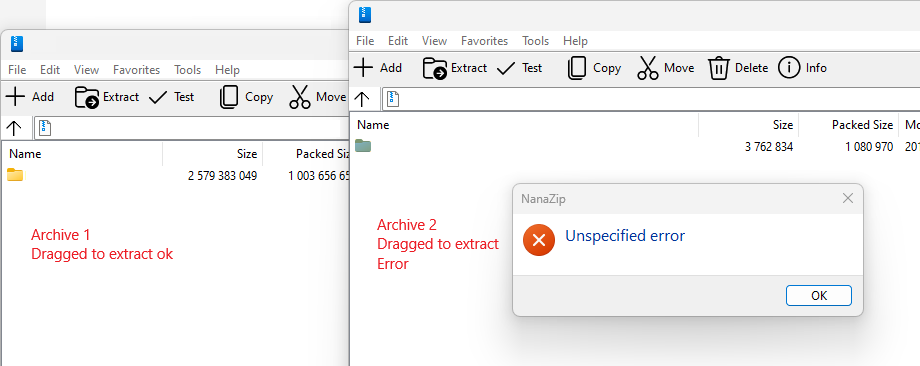 Error When Decompressing Simultaneously · Issue 341 · M2teamnanazip · Github 