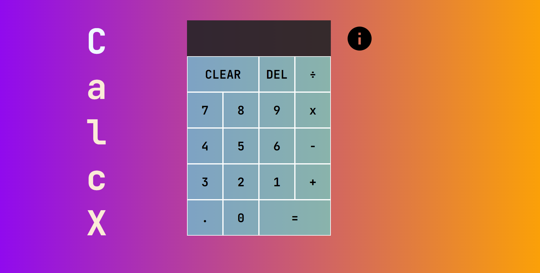 GitHub - Umesh2202/CalcX: Simple calculator in JavaScript