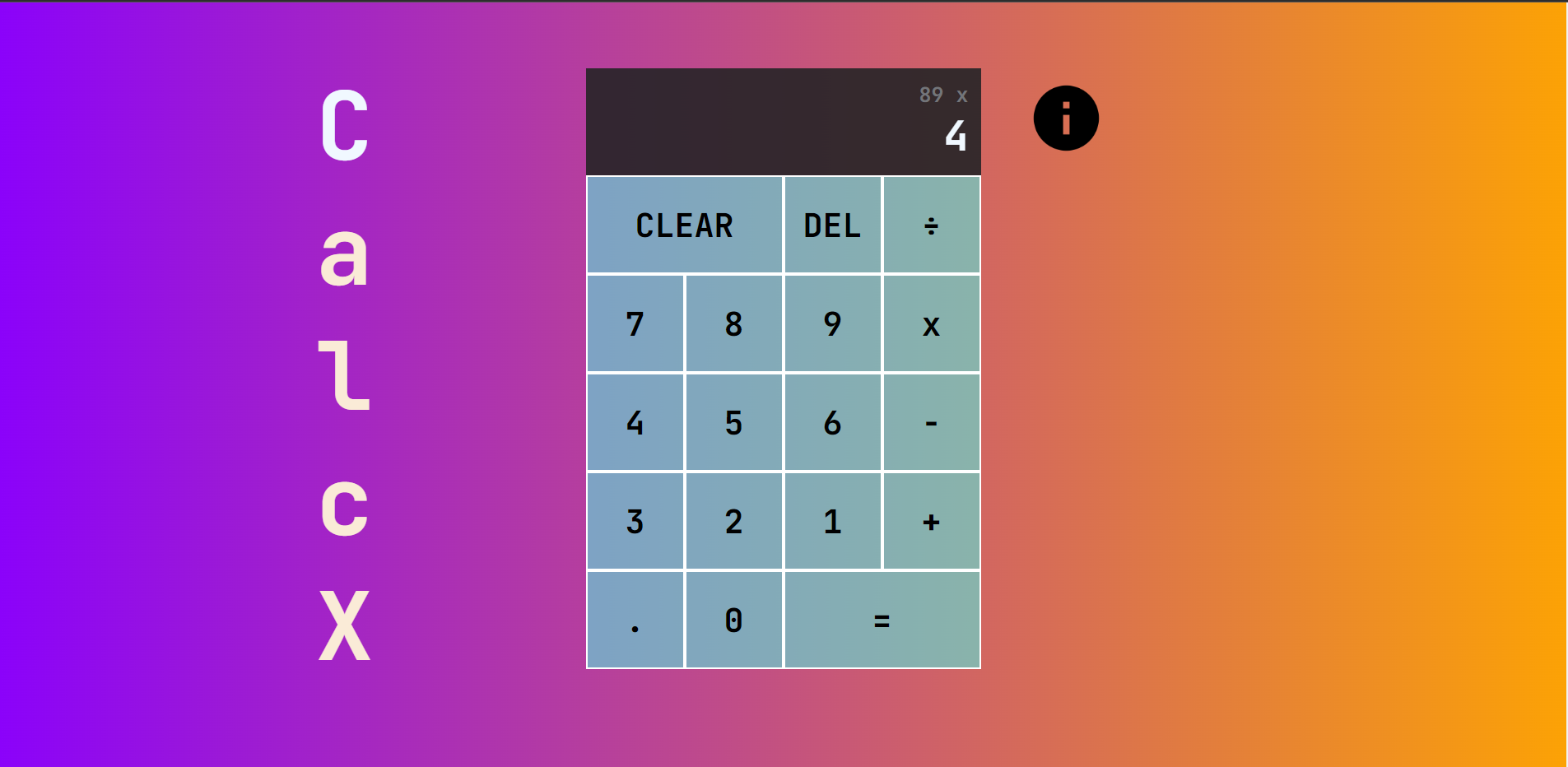 GitHub - Umesh2202/CalcX: Simple calculator in JavaScript