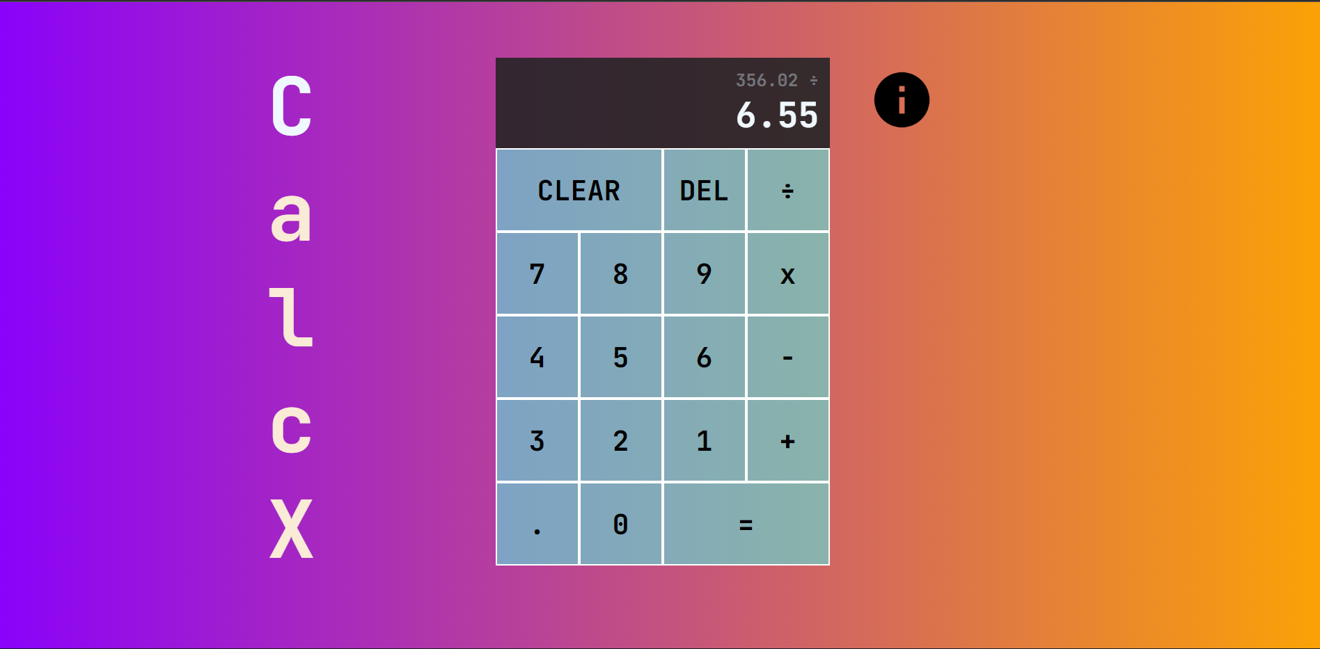 GitHub - Umesh2202/CalcX: Simple calculator in JavaScript