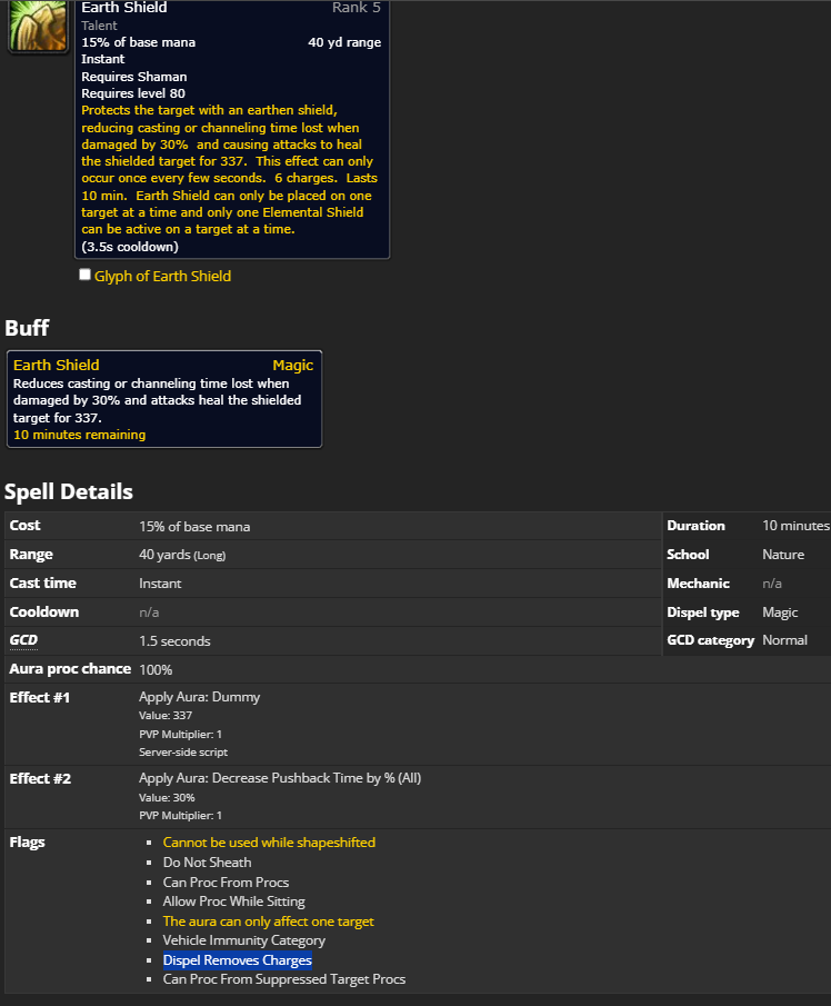 [PvP] Dispel magics (such as Purge, Tranquilizing shot and Dispel magic) remove all charges from ...