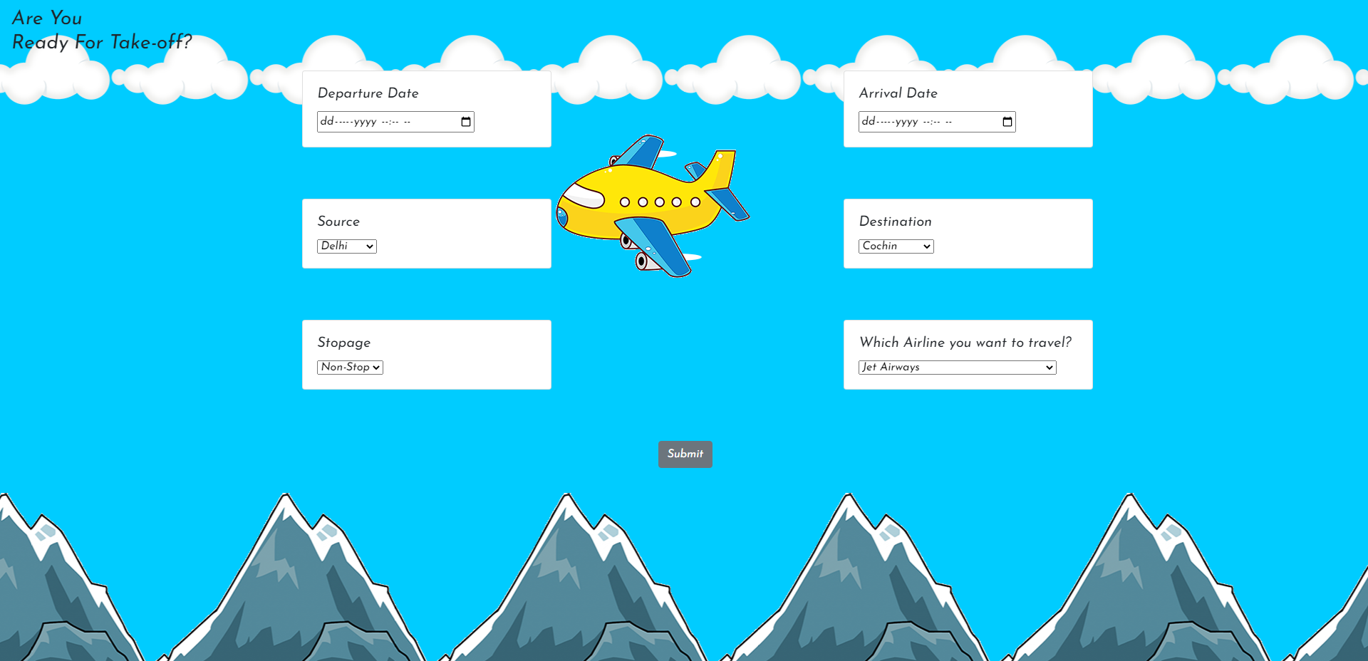 GitHub - ARSaiPrasath/Airlines-Fare-Prediction: Developed a Dynamic Flask Web Application which ...