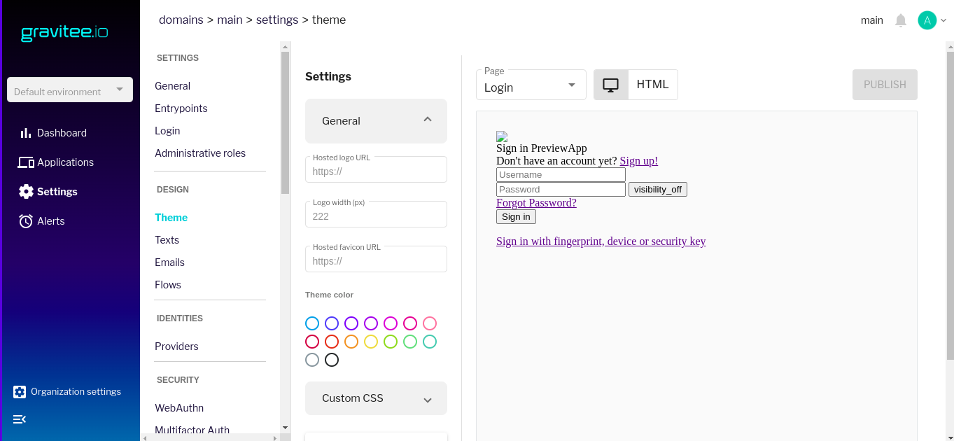 [AM] - Theme edition page desn't render correctly · Issue #8654 · gravitee-io/issues · GitHub