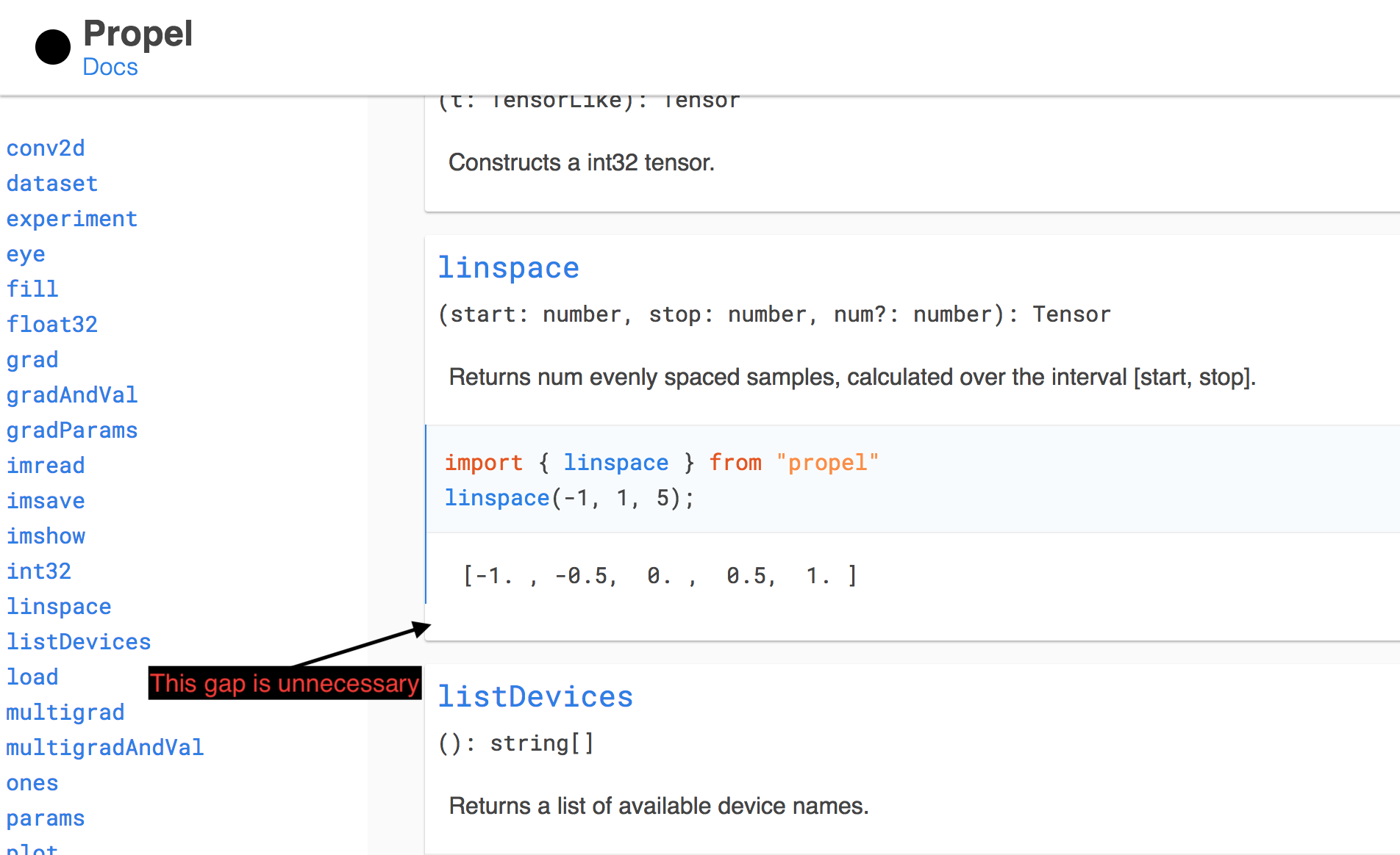 CSS margin issue in docs · Issue #434 · propelml/propel · GitHub