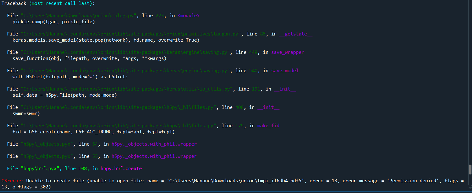 Save and Load the model · Issue #206 · sintel-dev/Orion · GitHub