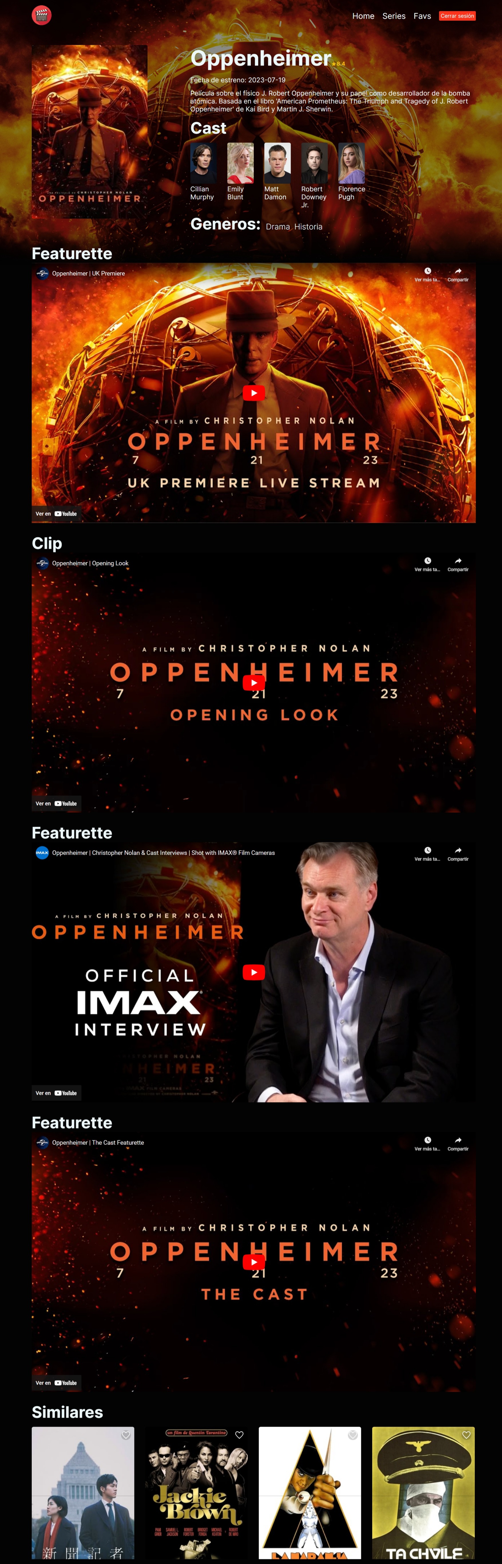 GitHub - brian432/cine-y-series