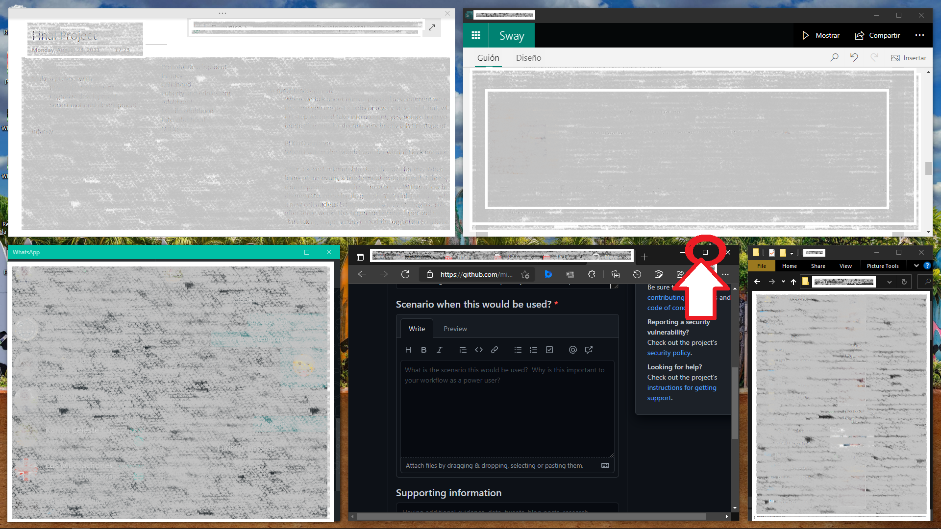 Temporarily Maximize A Window · Issue 12881 · Microsoftpowertoys · Github 