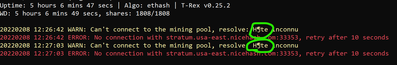 Spelling mistake in "Hôte inconnu" · Issue #1065 · trexminer/T-Rex · GitHub