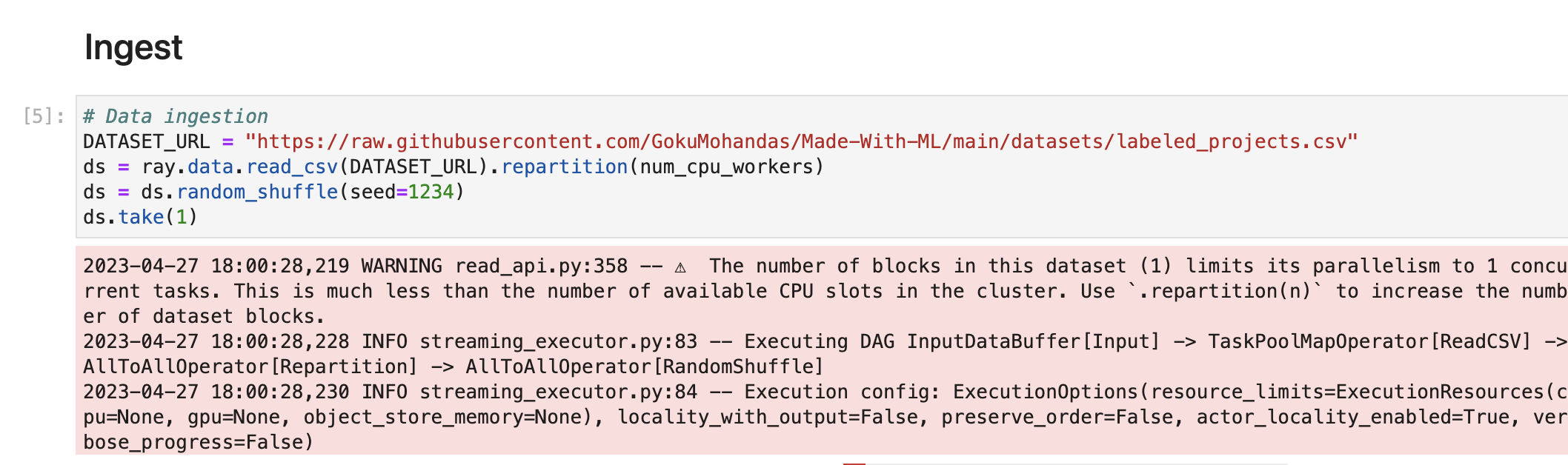 [Datasets] Dataset logger overrides other loggers · Issue #34848 · ray-project/ray · GitHub