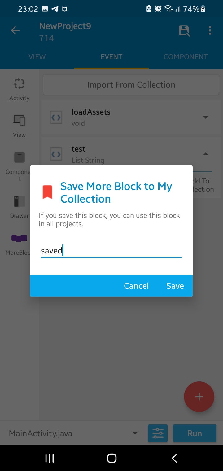 Custom Typed More Block Restoring Bug · Issue #574 · Sketchware-Pro/Sketchware-Pro · GitHub