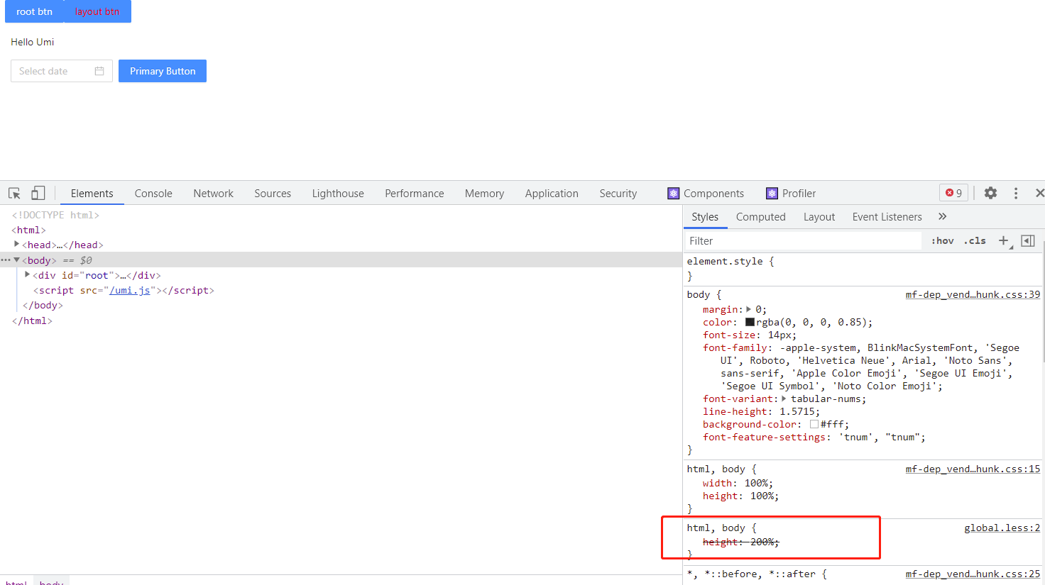 [Bug] mfsu css加载顺序问题 · Issue #6910 · umijs/umi · GitHub
