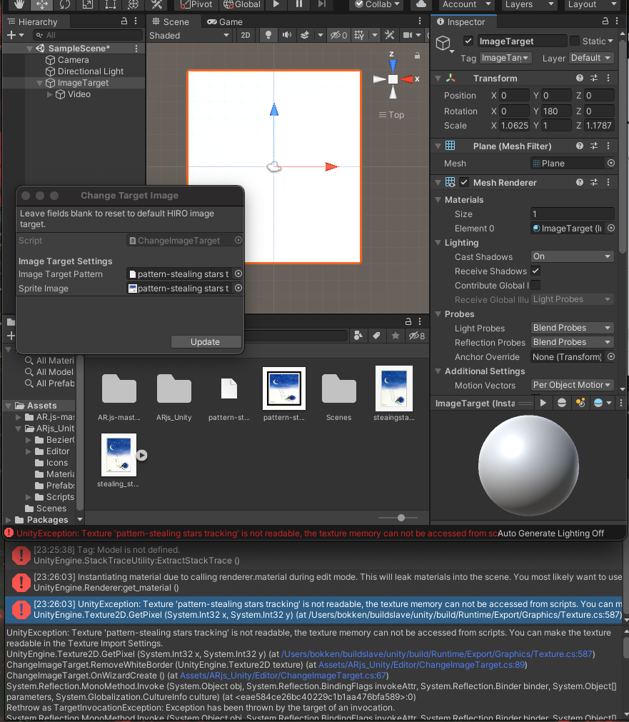 Unable To Add Image Target · Issue 9 · Taylordigital13arjsunity · Github 2543