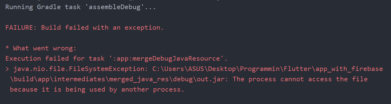 Execution Failed For Task Appmergedebugjavaresource · Issue 87777 · Flutterflutter · Github