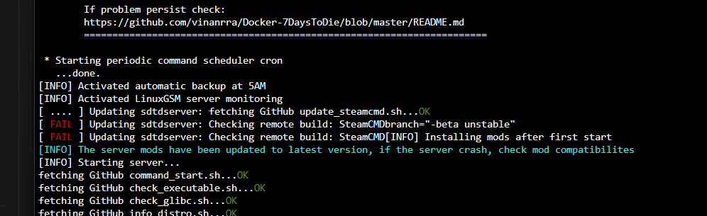 Unable to change branch to beta · Issue #167 · vinanrra/Docker-7DaysToDie · GitHub