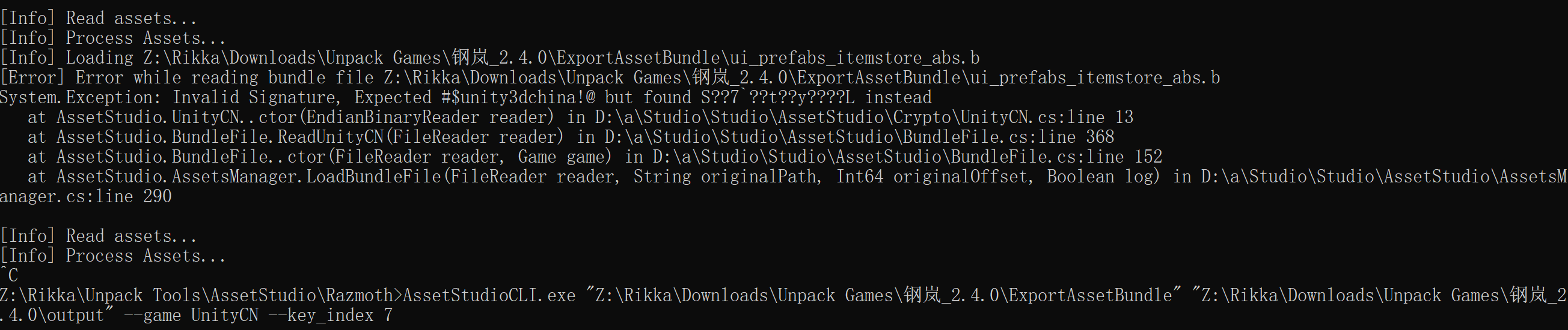 extract mecharashi assets error · Issue #30 · RazTools/Studio · GitHub