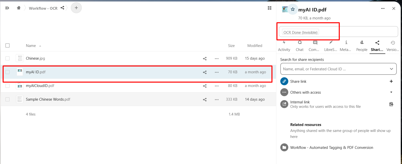 Ocr Successfully Done But No Output Pdf Generated And Processfilejob Cannot Be Found In Ocjobs 