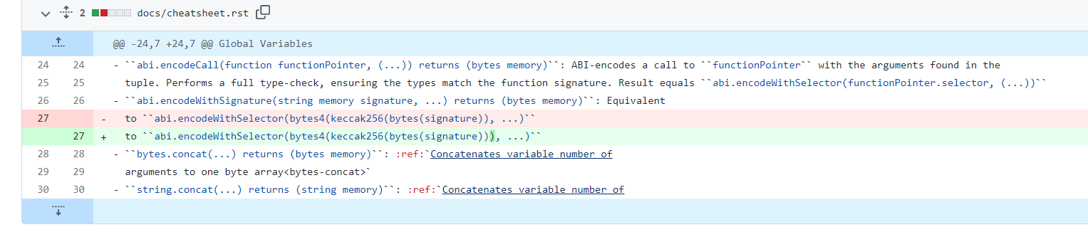 Fixed typo in abi.encodeWithSignature description by minebuu · Pull Request #13784 · ethereum ...