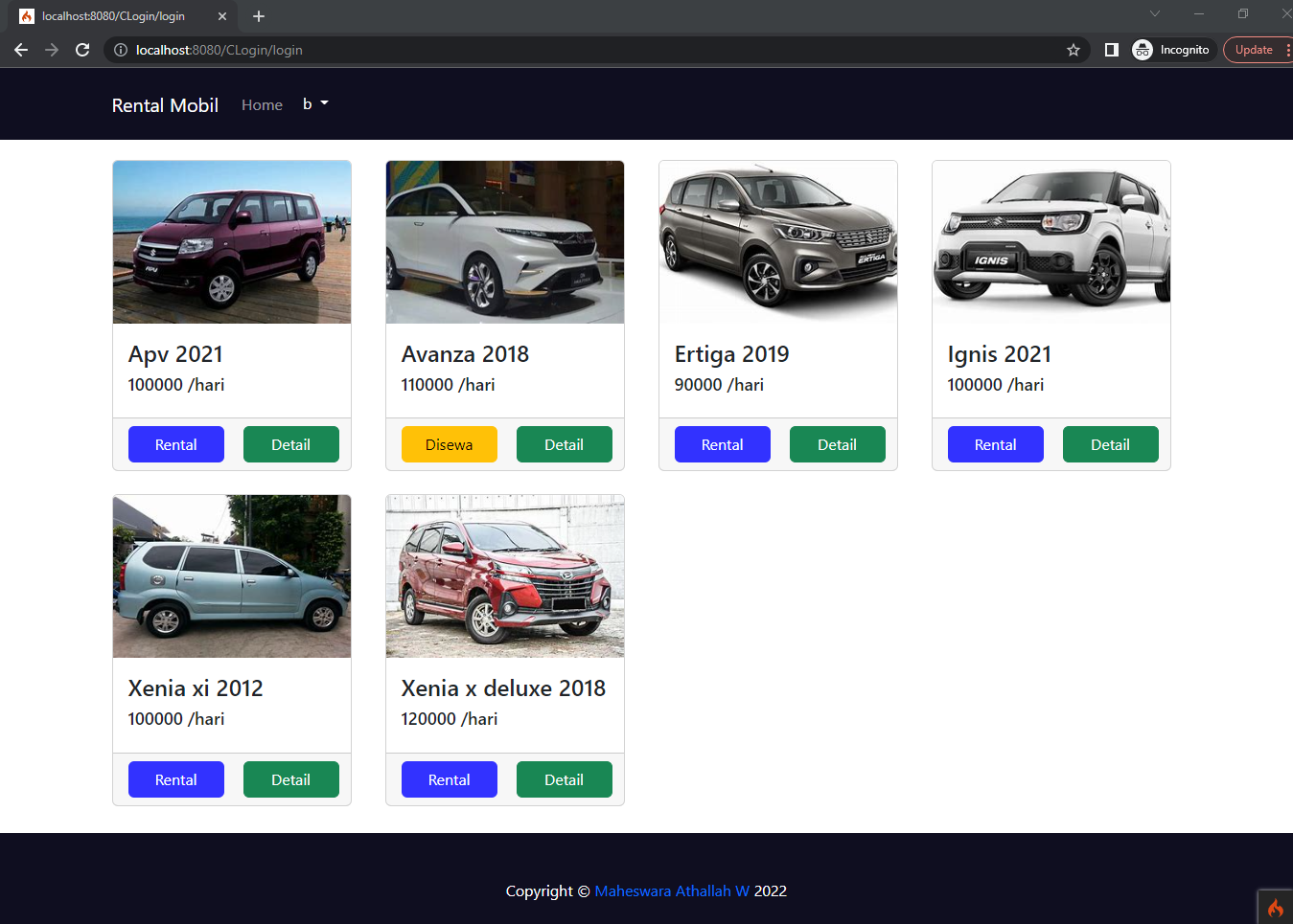 GitHub - MaheswaraAW/Sewa-Mobil