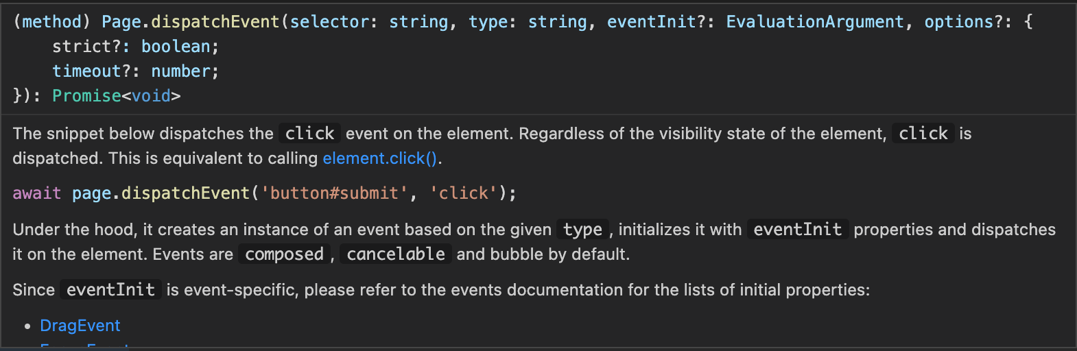 [Feature] Allow dispatchEvent to also accept a locator, apart from a string selector · Issue ...