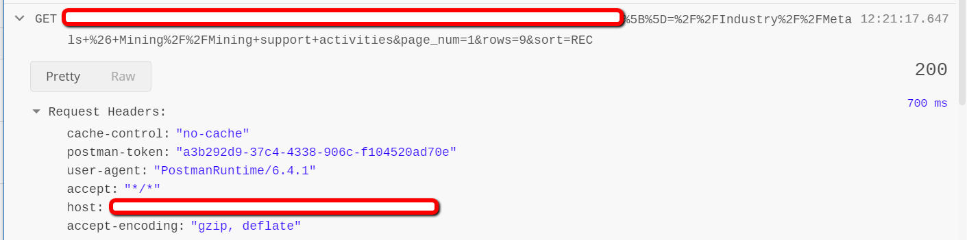 Mismatch between api data returned in browser vs Postman Desktop App ...