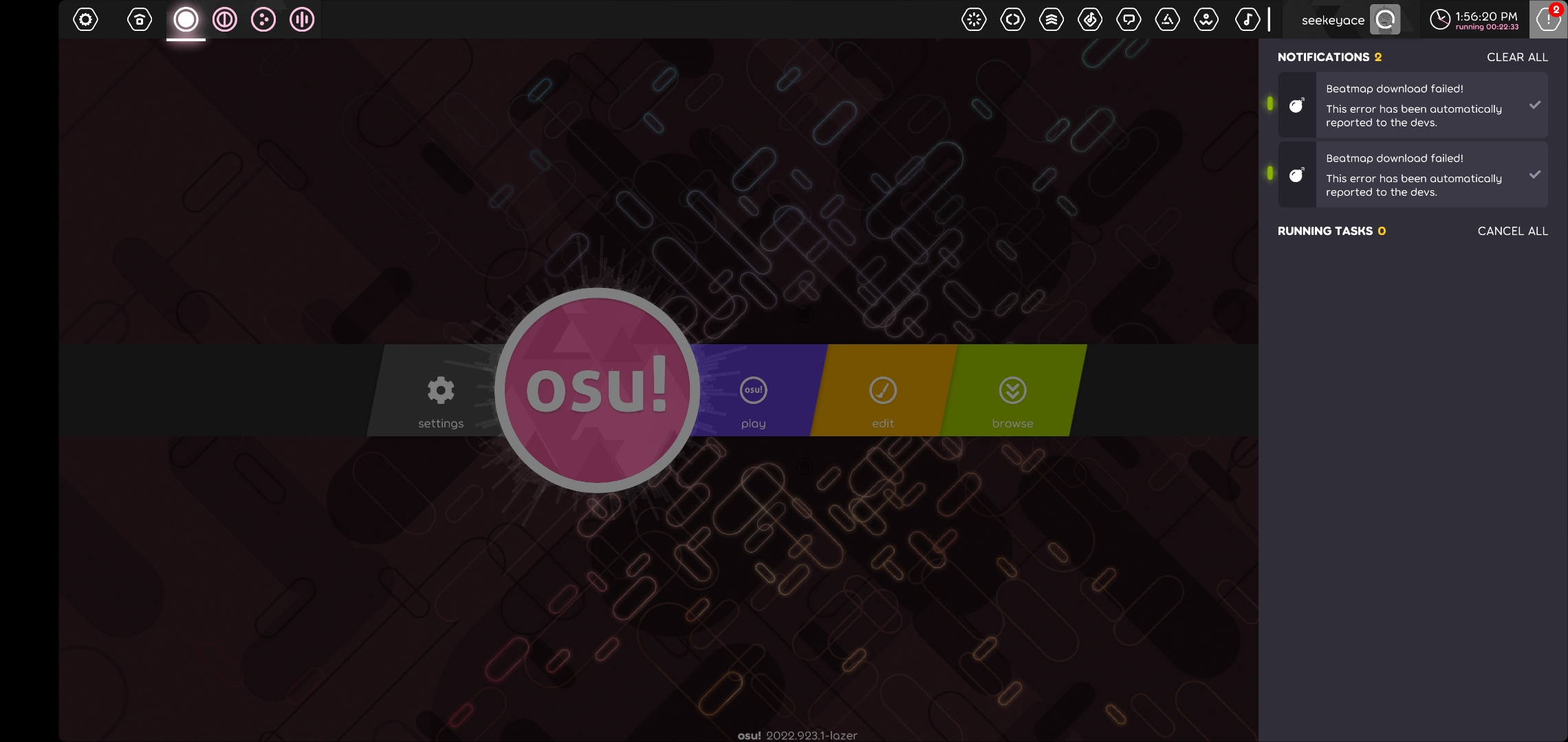 osu!lazer android stuck on loading · Issue #20609 · ppy/osu · GitHub