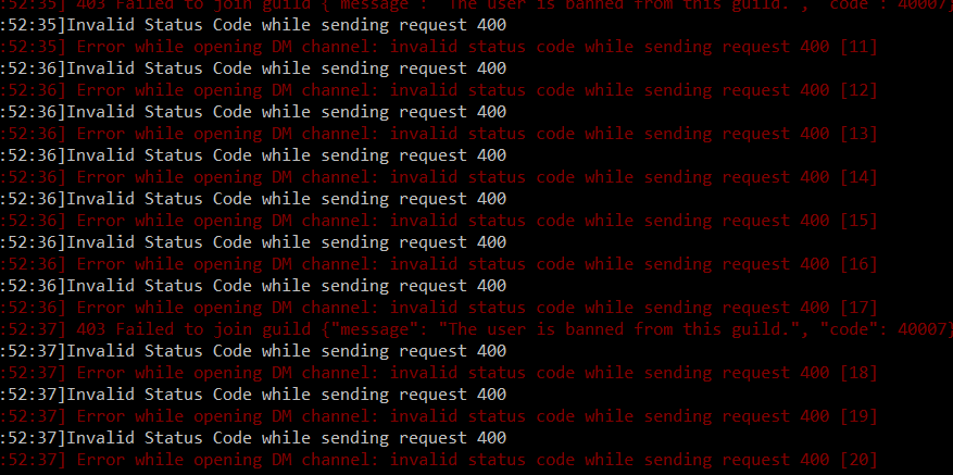 Invalid Status Code · Issue #108 · V4NSH4J/discord-mass-DM-GO · GitHub