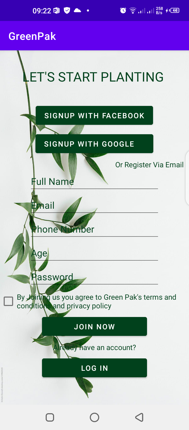GitHub - umareefarooq/GreenPak-Application: GreenPak is an Android App ...