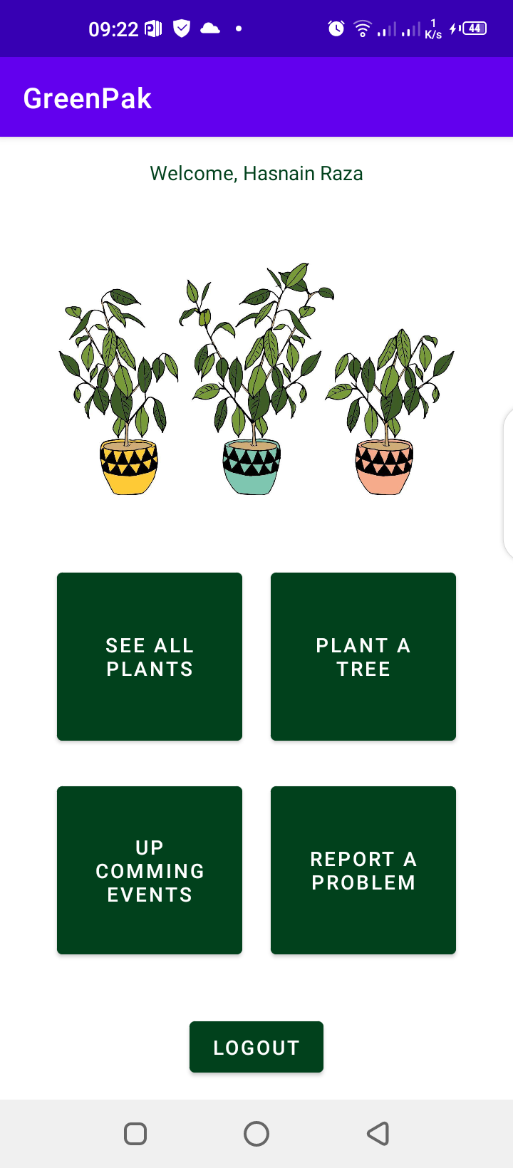 GitHub - umareefarooq/GreenPak-Application: GreenPak is an Android App based on plantation...