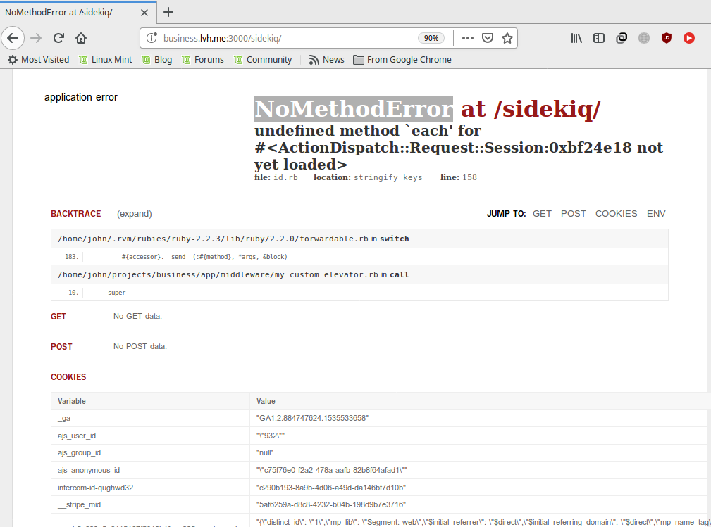 Error : application error NoMethodError at /sidekiq/ · Issue #4057 · sidekiq/sidekiq · GitHub