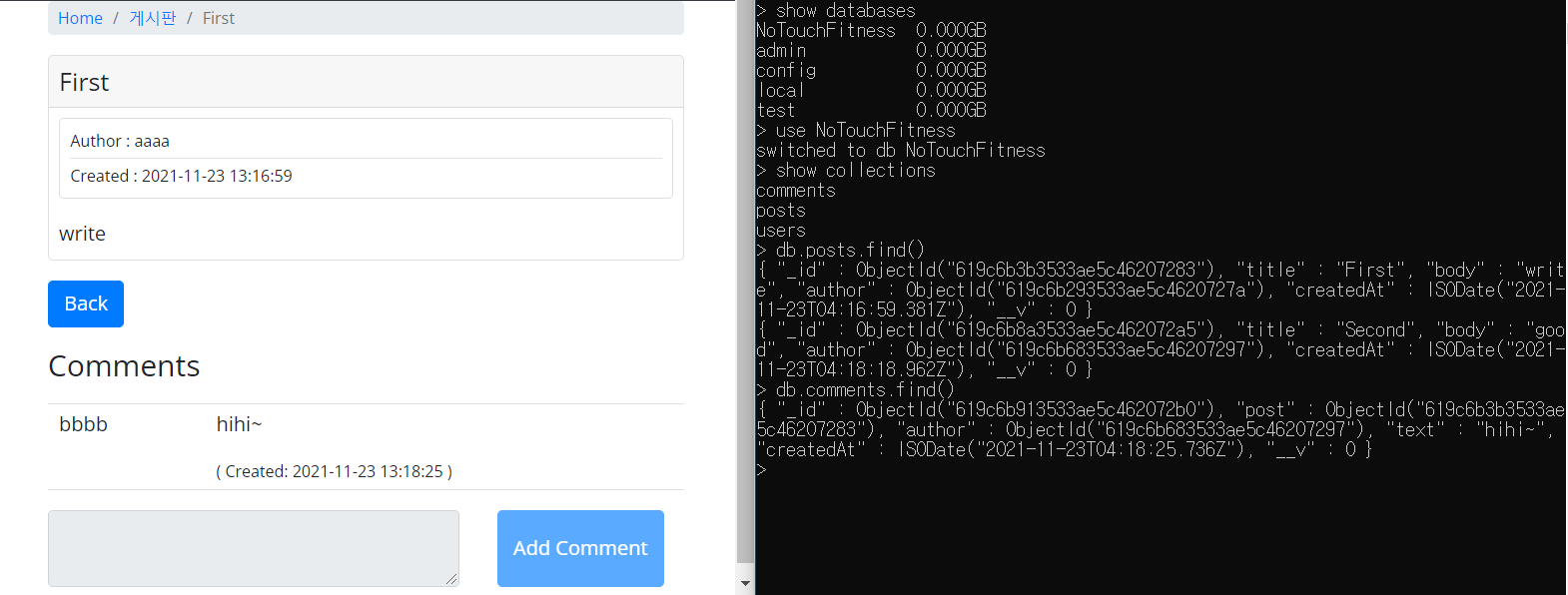 GitHub - superlgtele/NO_Touch_Fitness: Use_Mongodb