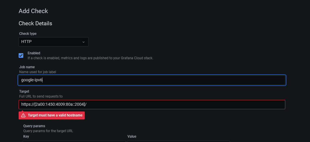 HTTP hostname validation does not allow a ipv6 ip address. · Issue #166 · grafana/synthetic ...