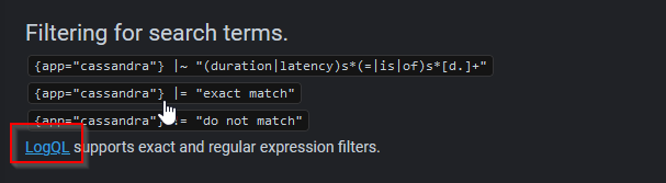 the loki cheat sheet in "Explore" view has a bad link in it. · Issue #30836 · grafana/grafana ...