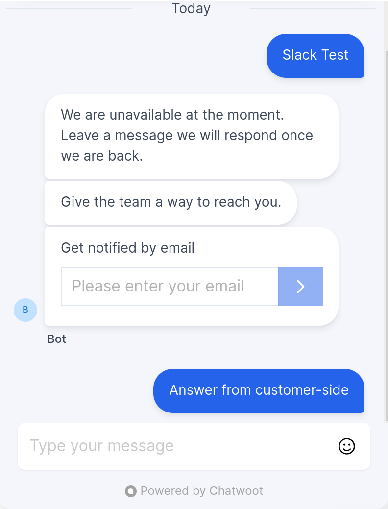 Missing slack messages from chat widget · Issue #4397 · chatwoot/chatwoot · GitHub
