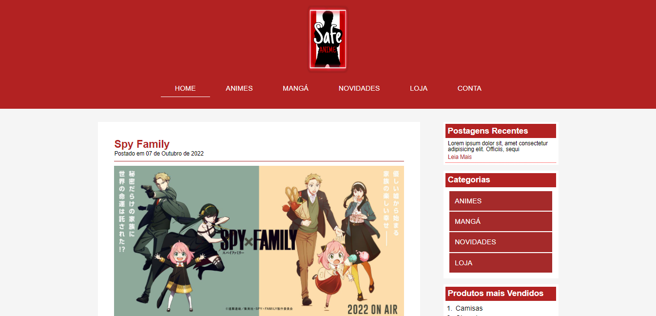 GitHub - kengiiGMs/SafeAnime: Site desenvolvido com HTML e CSS