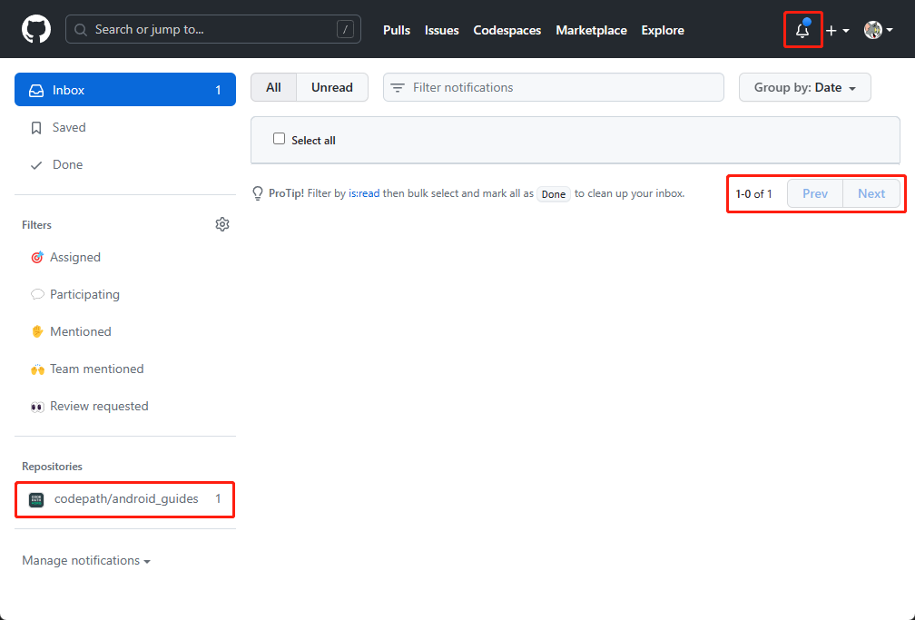 My Github Have An Invisible Notification Which I Cant Mark As Read · Community · Discussion