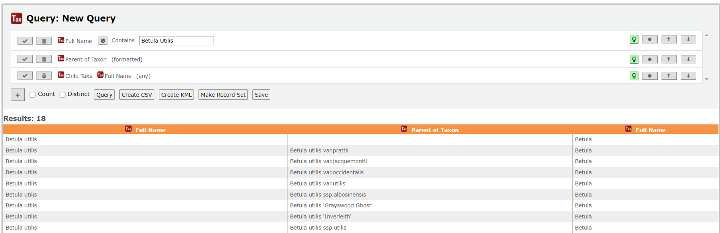 Specify 7 search seems to be getting "parent" and "child" Felds the wrong way round. · Issue ...