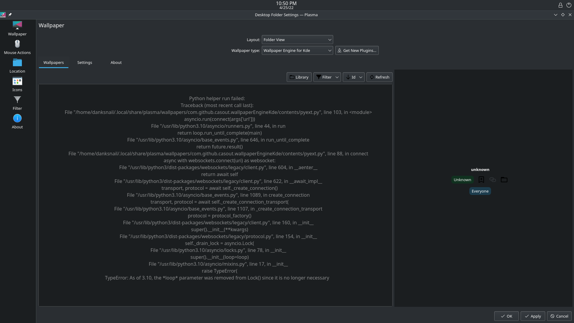 Plugin does not detect that python3-websockets is installed · Issue #167 · catsout/wallpaper ...