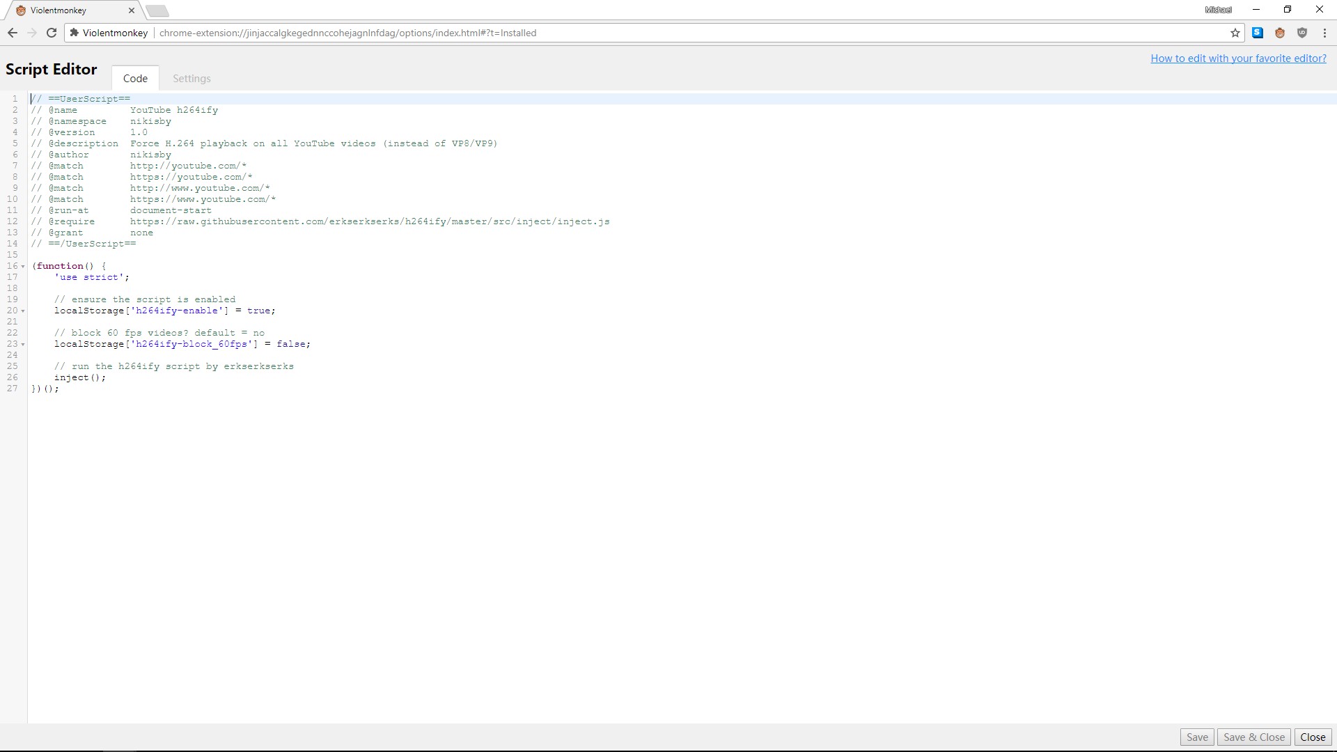 [Suggestion] Move Buttons in Script Editor from Bottom to Top · Issue #271 · violentmonkey ...