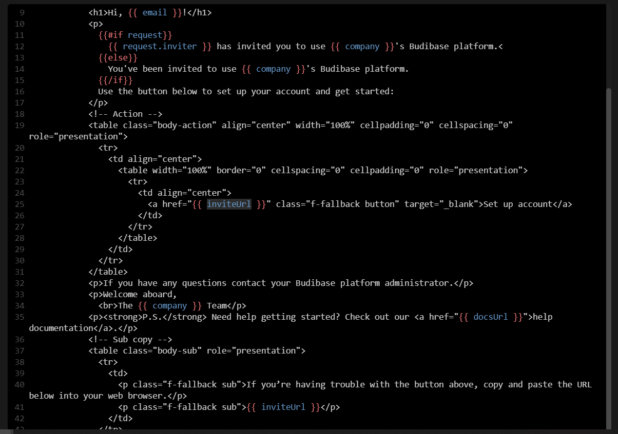 Issue with email templet links needs to point to an ip not local host ...